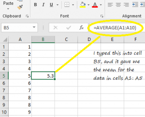 Mean in Excel 2016, 2013, 2010-2007: Easy Steps - Statistics How To