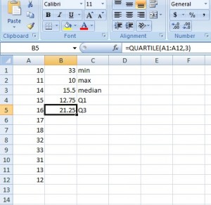 5 Number Summary in Excel: Easy Steps - Statistics How To