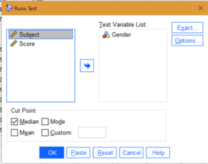 Runs Test SPSS - Statistics How To