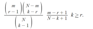 Negative Hypergeometric Distribution / Romanovsky Distribution ...