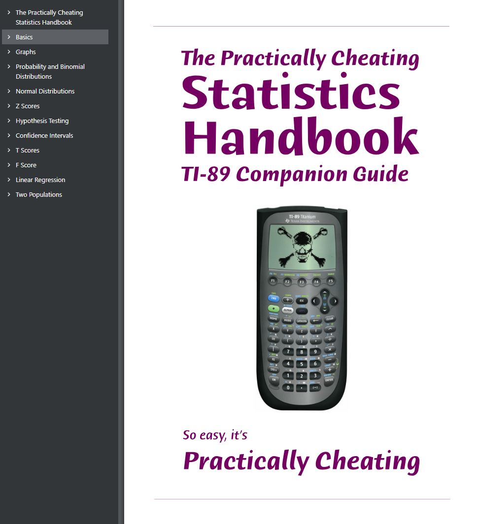 Practically Cheating Statistics Handbook - Statistics How To